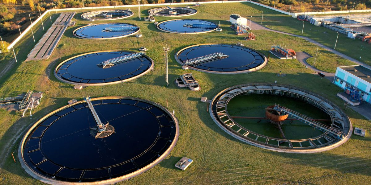 HDPE Fittings for Wastewater in Industrial Treatment Flow.